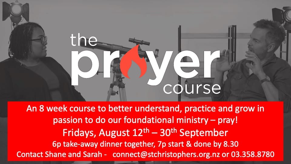 TV Slide Prayer Course - Saint Christophers Avonhead